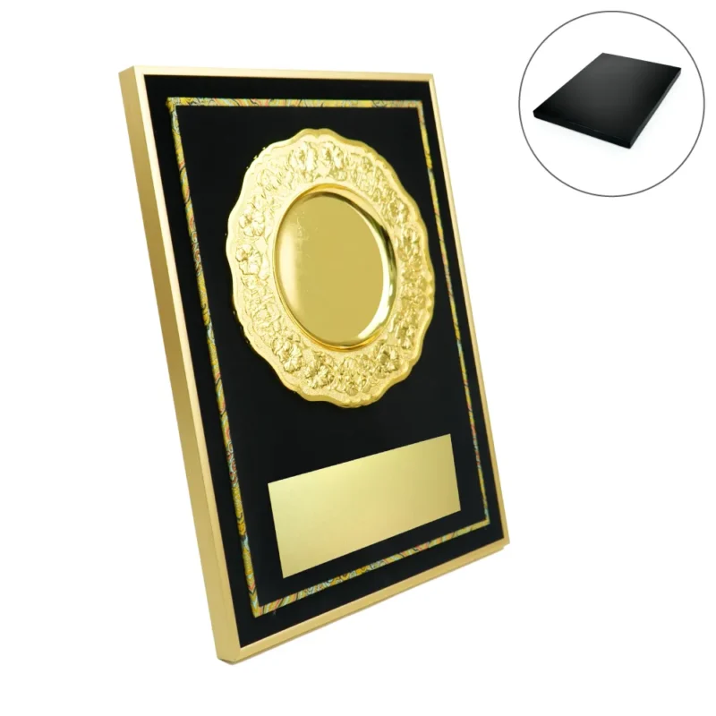 Aluminum Award Plaque A3 Size with Stand & Gold Plate in Presentation ...
